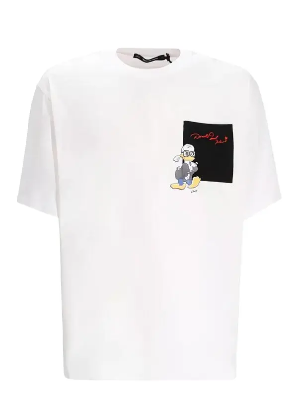 Karl Lagerfeld Crewneck Pocket T-shirt - White