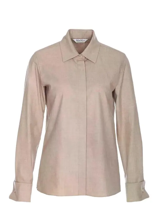 Max Mara Tebaide Buttoned Shirt - Neutrals