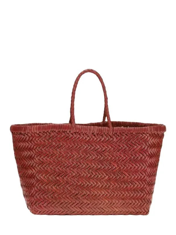 Dragon Diffusion Mini Flat Gora Handwoven Tote Bag - Red
