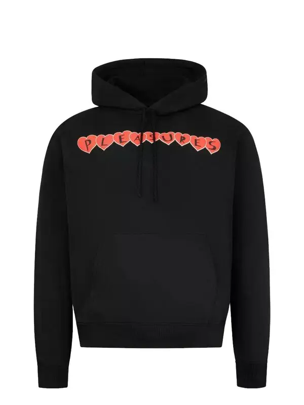PLEASURES Graphic-print Hoodie - Black