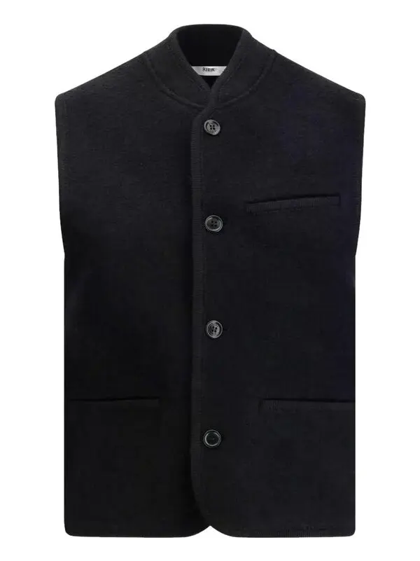 RIER Walker Button-up Gilet - Black
