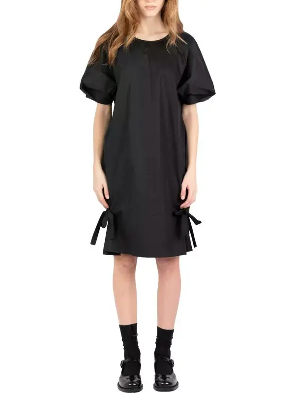 SOCIETE ANONYME Osaka Puffed-sleeve Midi Dress - Black