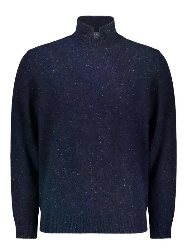 Fedeli High-neck Sweater - Blue