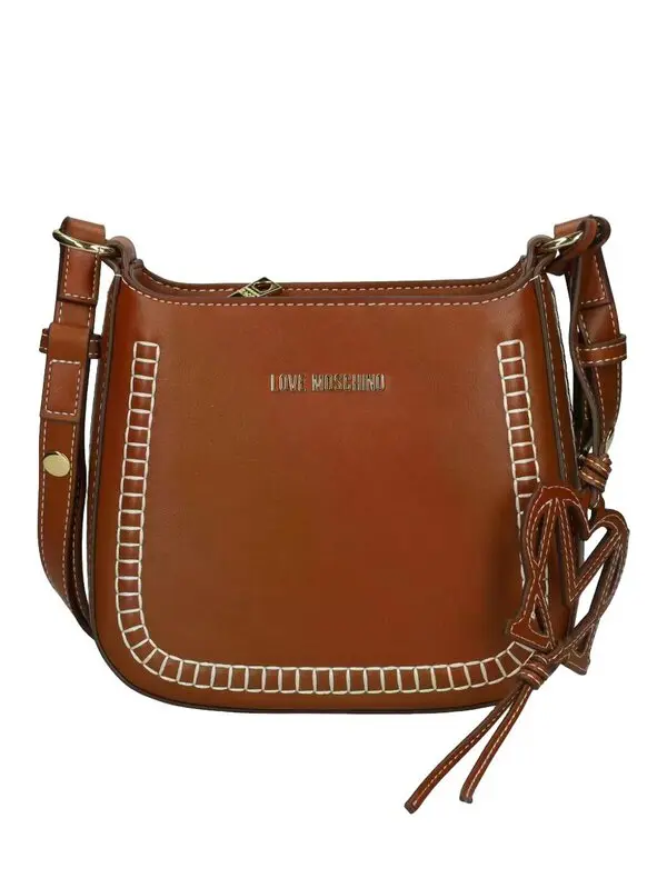 Moschino Logo-lettering Cross Body Bag - Brown