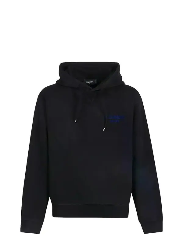 Dsquared2 Printed Hoodie - Black