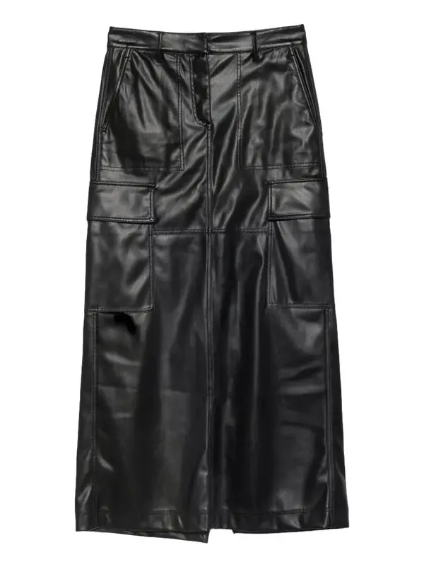 N°21 Pocket Detail Midi Skirt - Black