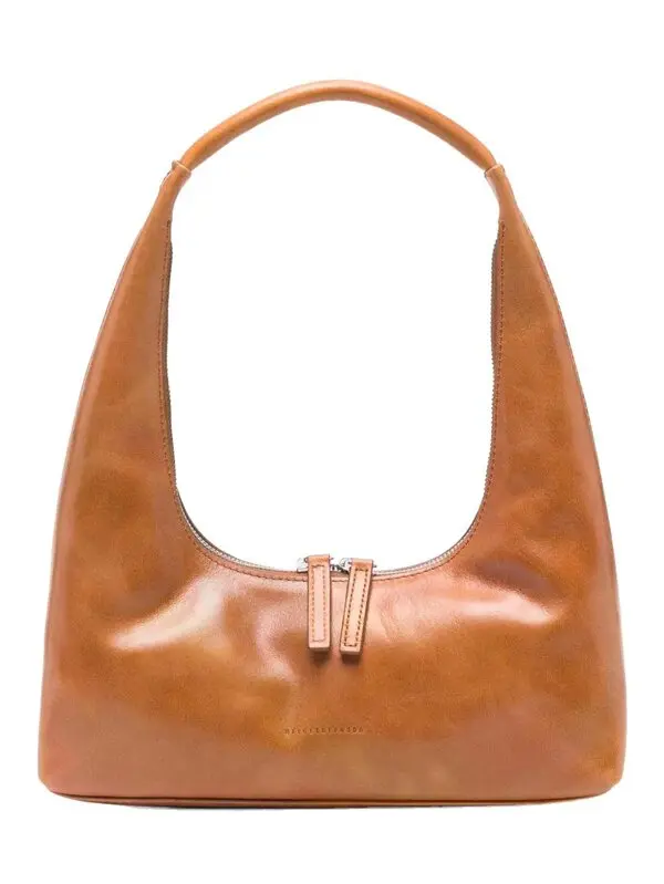 MARGESHERWOOD Zip Leather Shoulder Bag - Brown