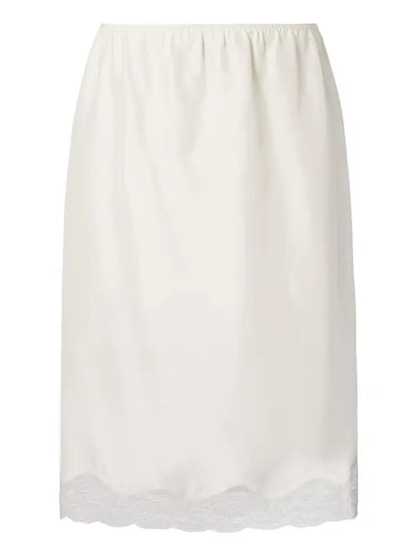 Dorothee Schumacher Silk Midi Skirt - White