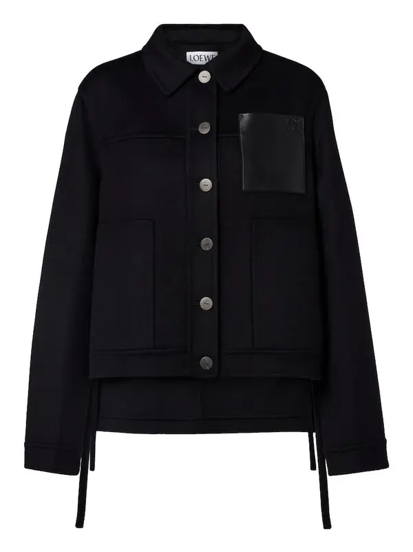 Loewe Wool And Cashmere Jacket - Black
