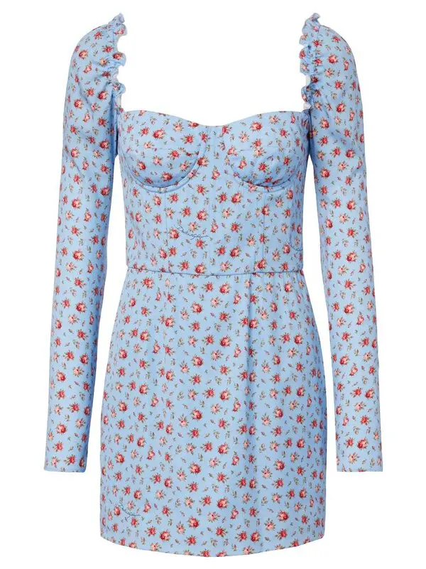Dolce & Gabbana Floral Silk-blend Minidress - Multicoloured