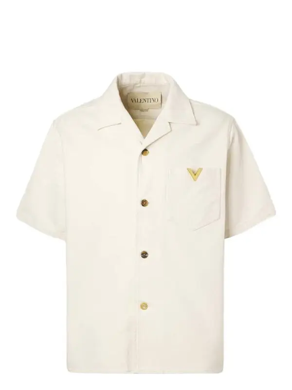 Valentino Garavani Vgold Denim Shirt - White