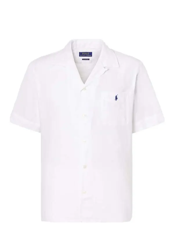 Polo Ralph Lauren Embroidered Linen Shirt - White