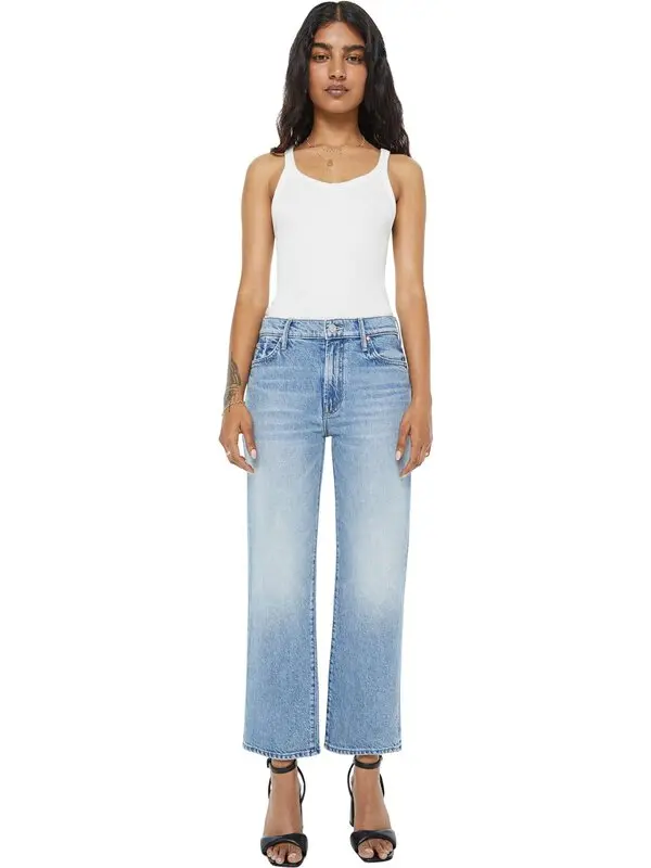 MOTHER Petites Lil Kick It Ankle Jeans - Blue