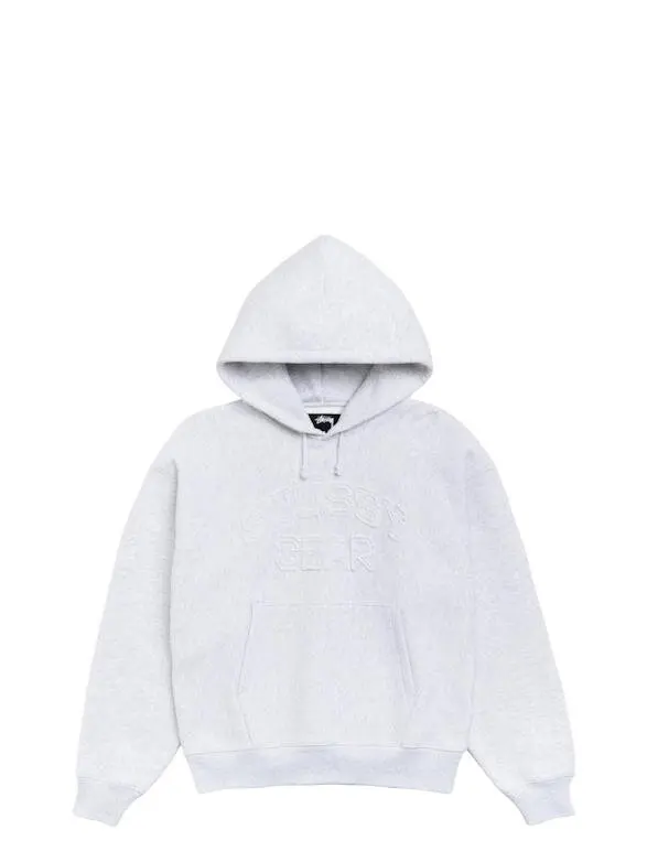 StÜssy Gear Applique Hoodie - Ash Heather