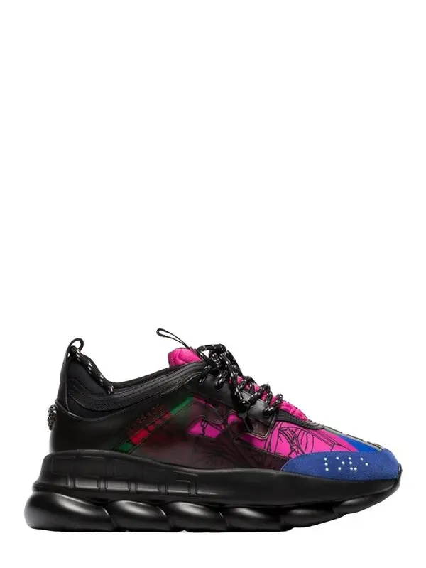 Versace Chain Reaction Sneakers - Black