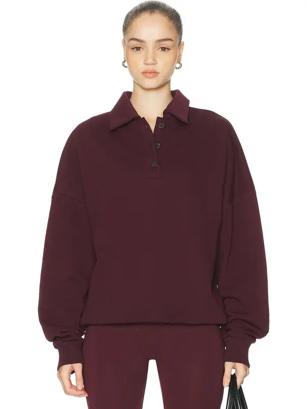 NORBA Julia Polo Sweatshirt - Maroon