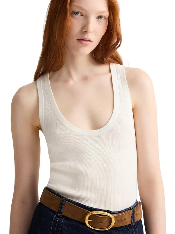 TWP Cotton Silk Tank - Ivory