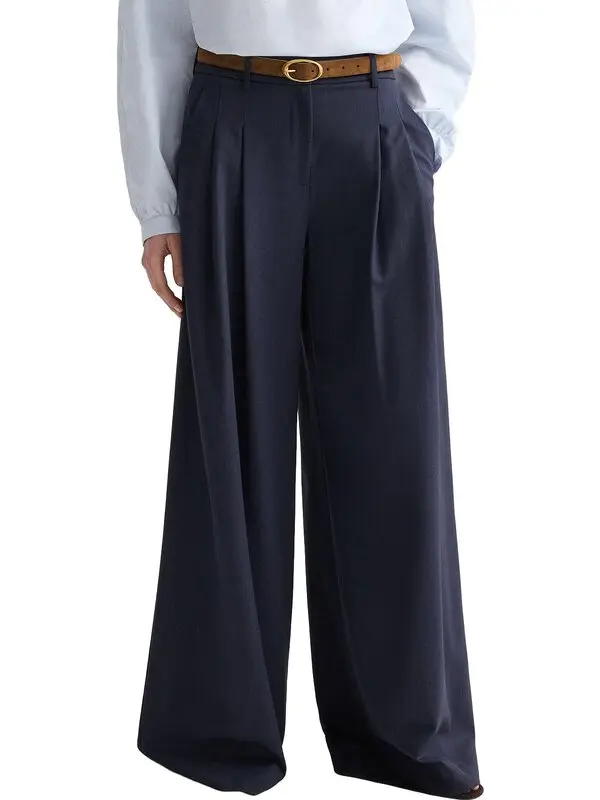 TWP Next Didi Italian Wool Twill Pants - Indigo