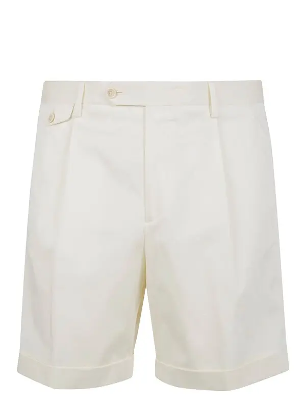 LARDINI Bermuda Trousers - White