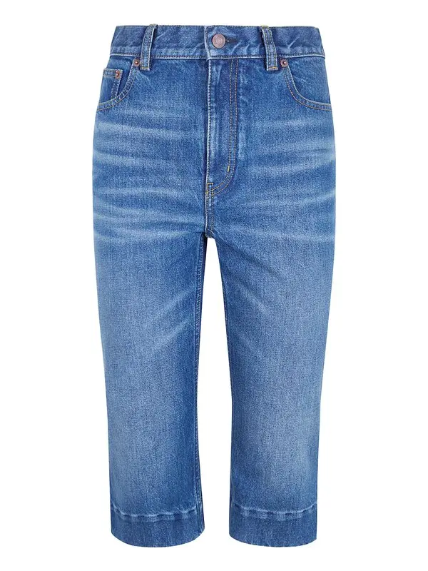 Chloé Capri High-waisted Jeans - Blue