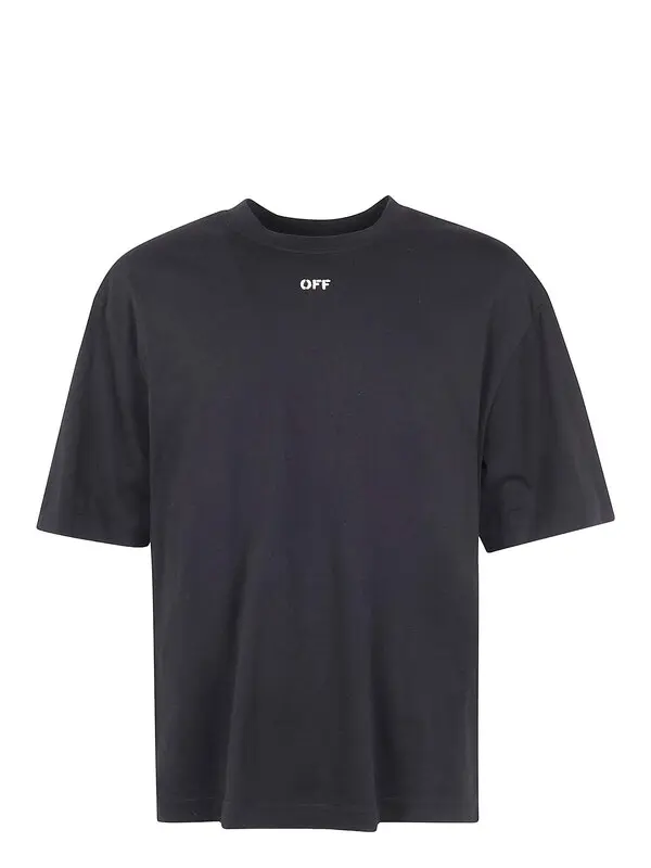 Off White Skate" Off Stamp Short Sleeves T-shirt - Black