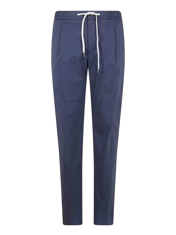 PT TORINO Poplin Regular Trousers - Blue