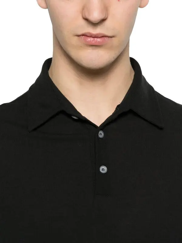 ZANONE Short Sleeves Polo Shirt - Black