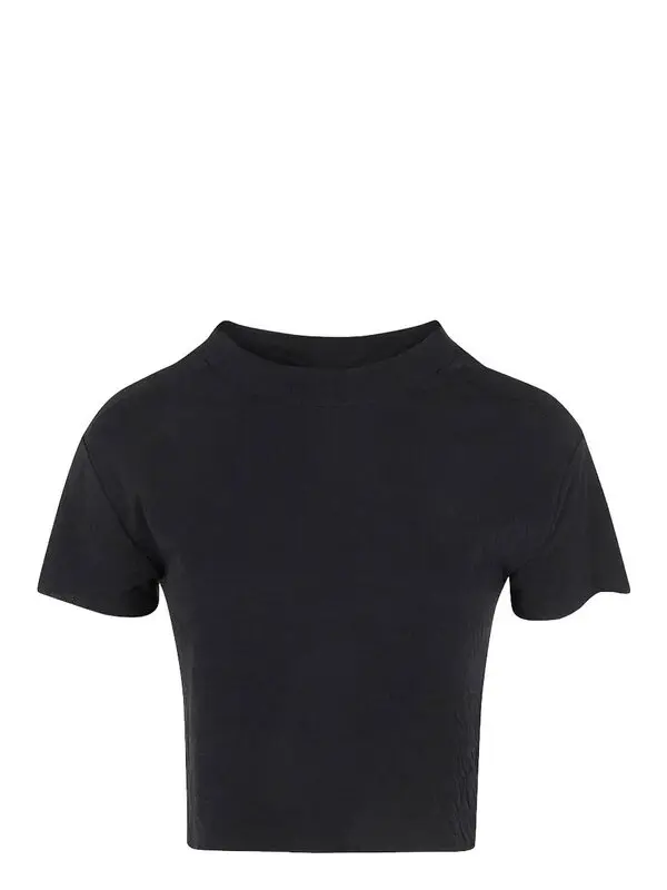 THOM KROM Crop T-shirt - Black