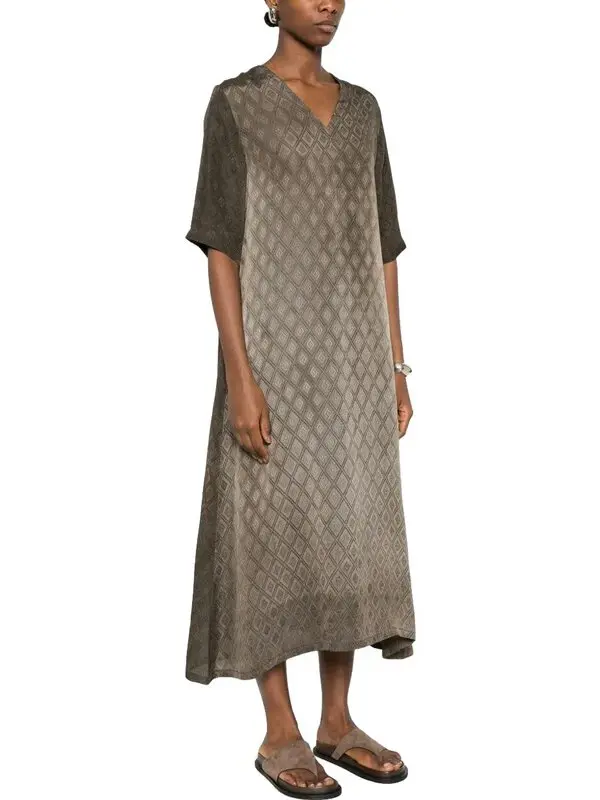UMA WANG Apostle Dress - Brown