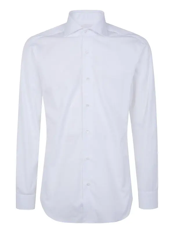 BARBA NAPOLI Classic Popeline Shirt - White