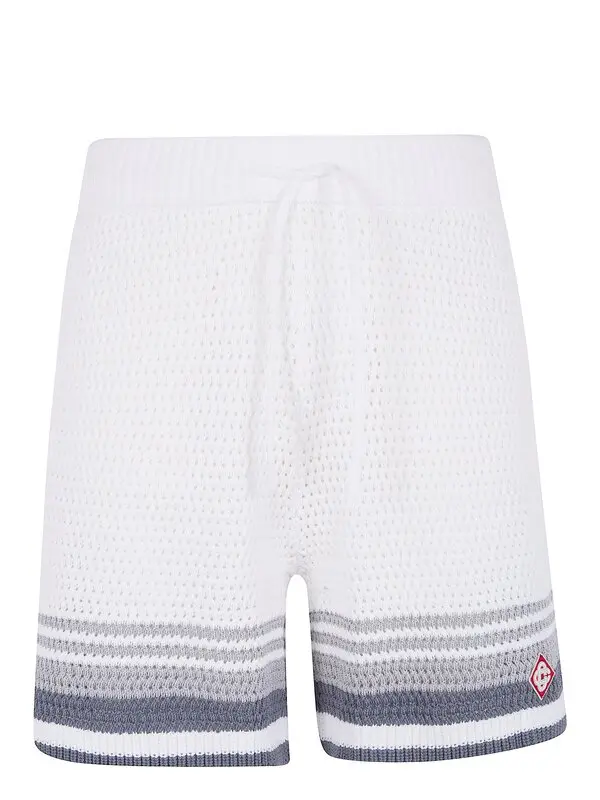 Casablanca Crochet Shorts - White