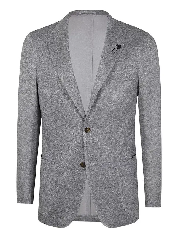 LARDINI Knitted Jacket - Gray