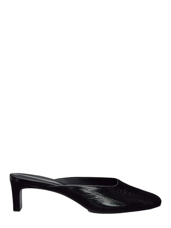 REFORMATION Inez Heeled Mule Eel - Black