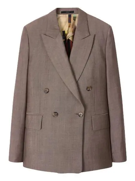 Paul Smith Mohair-wool Blazer - Brown