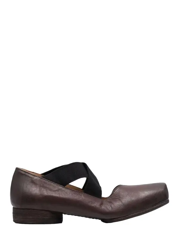 UMA WANG Leather Ballet Flats - Brown