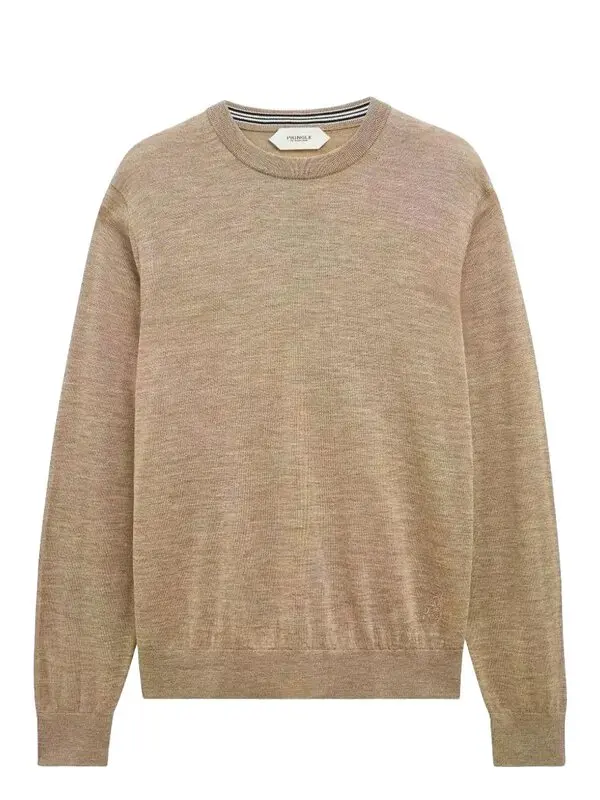 Pringle Of Scotland Crew Neck Merino Wool Sweater - Neutrals