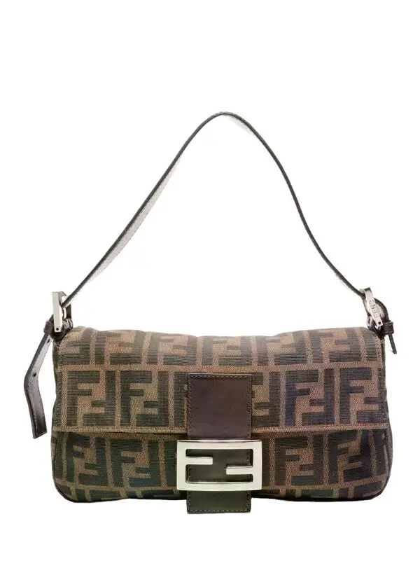 Fendi 1990s Mamma Baguette Shoulder Bag - Neutrals