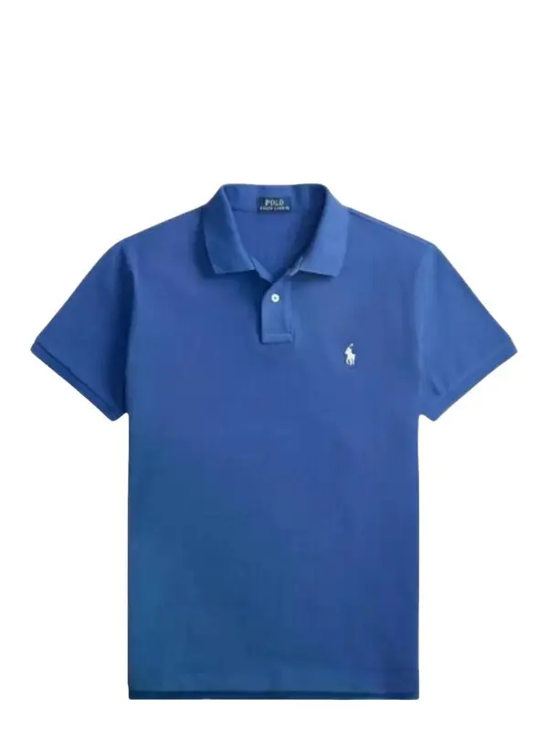 Polo Ralph Lauren Short-sleeve Logo-embroidered Polo Shirt - Blue
