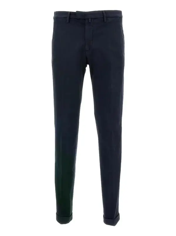 BRIGLIA 1949 Cotton Trousers - Blue