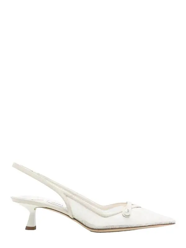 JIMMY CHOO Amita Slingback Pumps - White