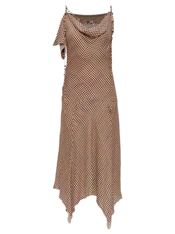 KNWLS Tess Asymmetric Dress - Neutrals