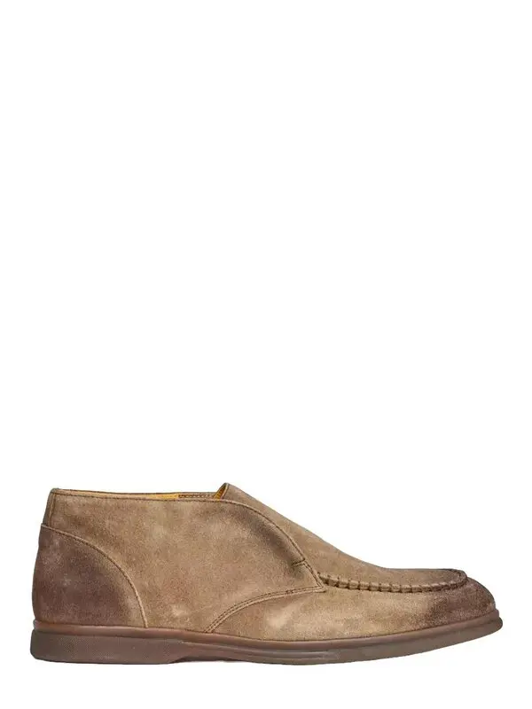 DOUCAL'S Contrast-stitching Desert Boots - Brown