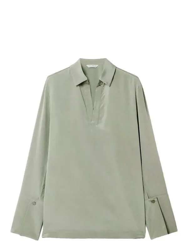 Max Mara Dover V-neck Blouse - Green