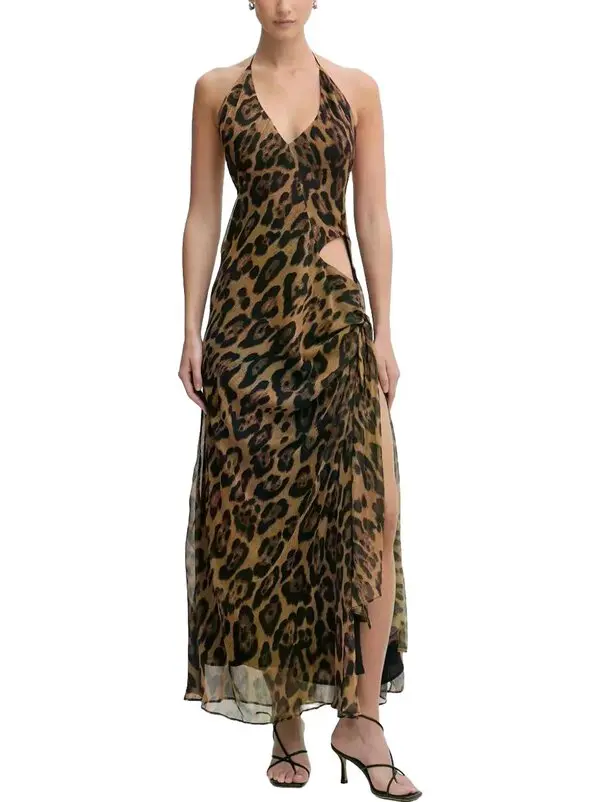 Bardot Cyrel Leopard-print Maxi Dress - Brown