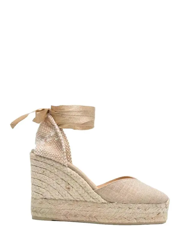 CastaÑer Chiara Ribbon Espadrilles - Gold