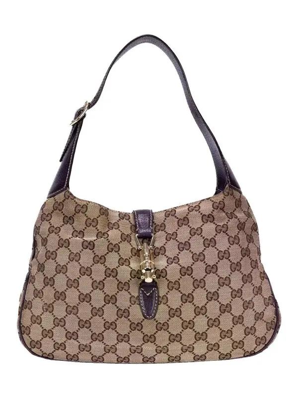 Gucci Jackie Gg Canvas Shoulder Bag - Neutrals