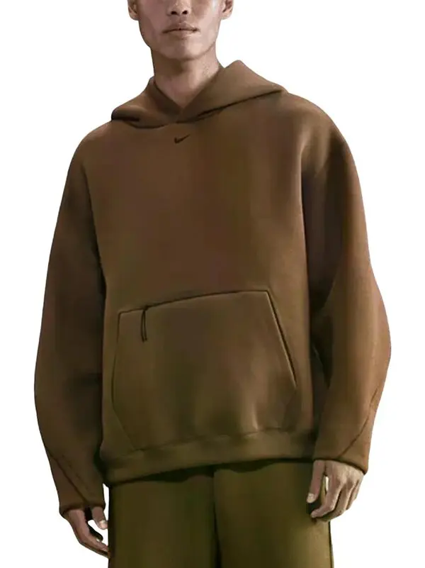 Nike Hooded Sweatshirt With Logo - Brown