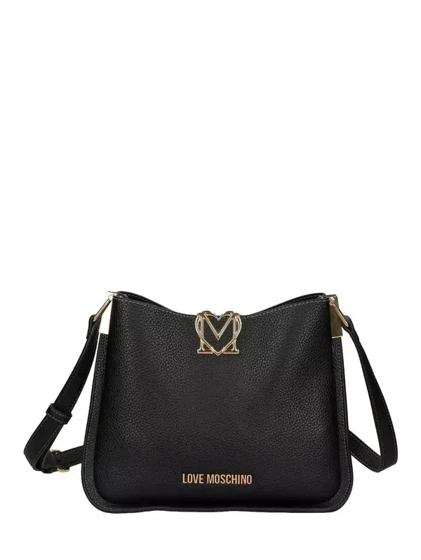 Moschino Logo-plaque Cross Body Bag - Black