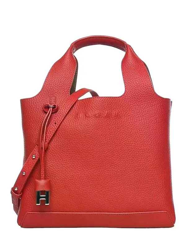 Hogan Metal-charm Tote Bag - Red