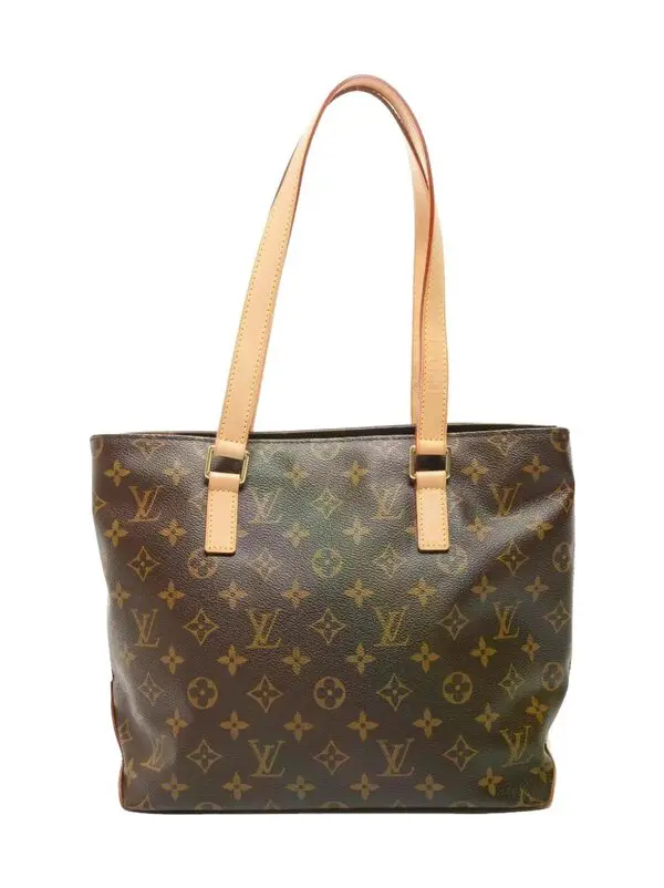 LOUIS VUITTON 2005 Cabas Piano Monogram Tote Bag - Brown
